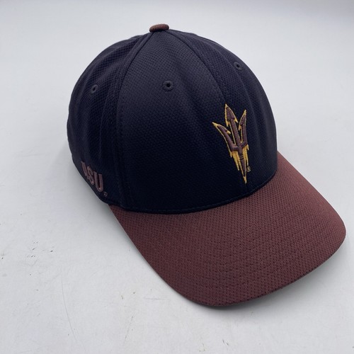 Arizona State Sun Devils Hat Stretch Fit OSFM Black Red Top Of World ...