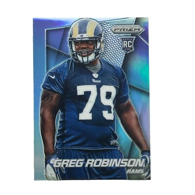 2014 Panini Prizm Silver Prizms LA Rams Rookie Card #211 Greg Robinson ...