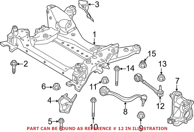 Genuine OEM Front Right Rearward Suspension Control Arm for BMW ...