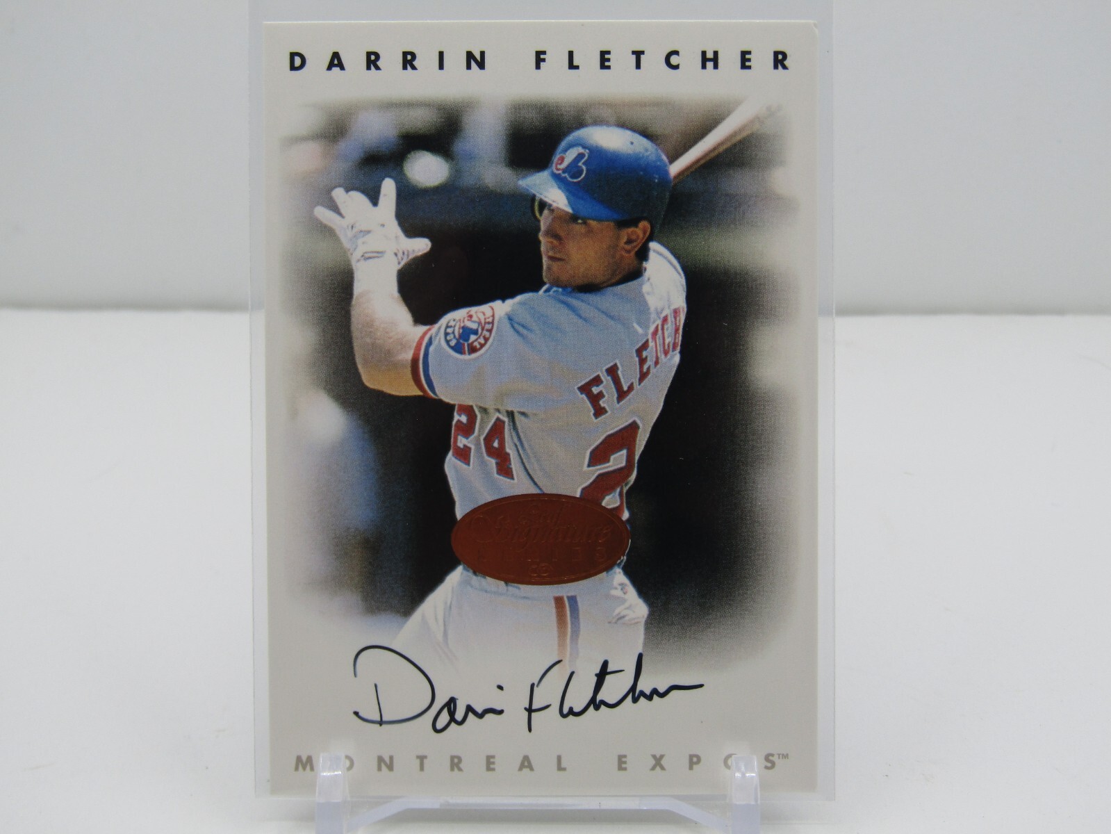 DARRIN FLETCHER 1996 LEAF SIGNATURE SERIES BRONZE AUTOGRAPH! MONTREAL ...