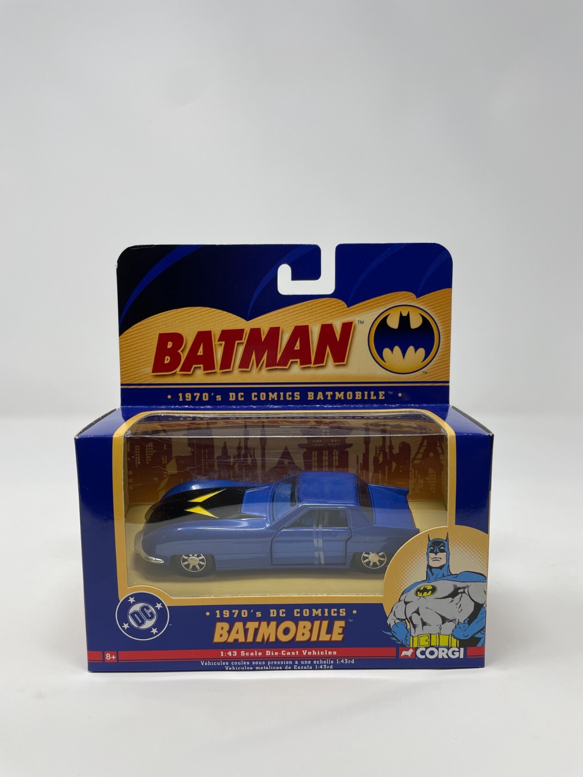 Batman DC Comics 1970's Batmobile Die Cast Vehichle Corgi 1:43 Scale N ...