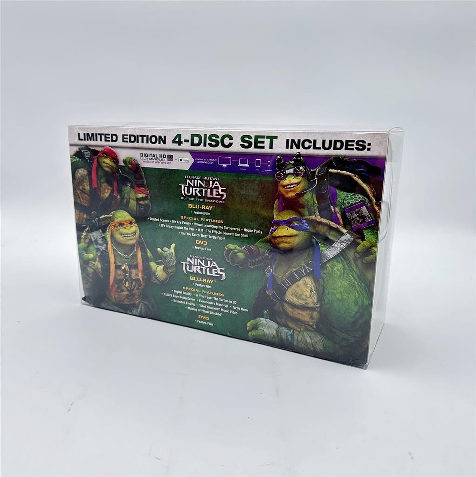TMNT Teenage Mutant Ninja Turtles Blu-Ray and DVDs Lunchbox 4-Disc Gift ...
