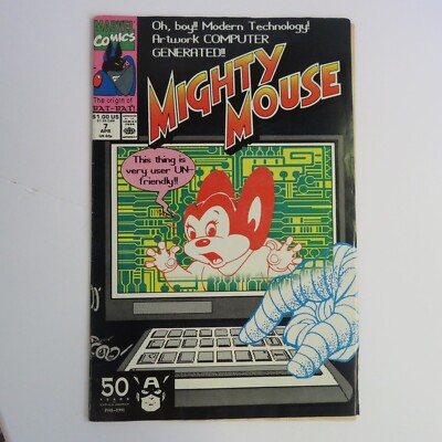 Mighty Mouse 7 (1991) In the Mode, & Origin of Bat Bat Marvel M | eBay
