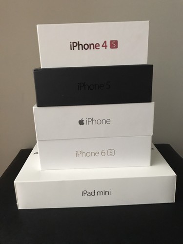 Lot of 5 iPhone/iPad Empty Boxes - no accessories | eBay