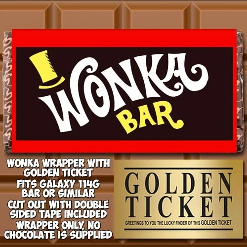 Wonka Bar Wrapper Printable Free