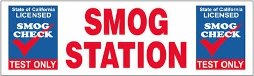 GHP Indoor/Outdoor 3'x10' Vinyl Business "SMOG CHECK Test Only" Banner ...