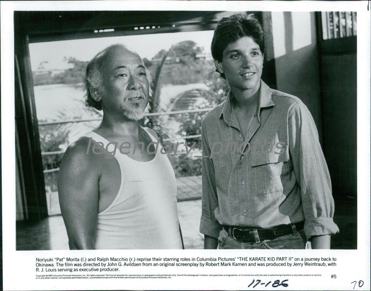 Ralph Macchio And Pat Morita Karate Kid And Cobra Kai Star Ralph