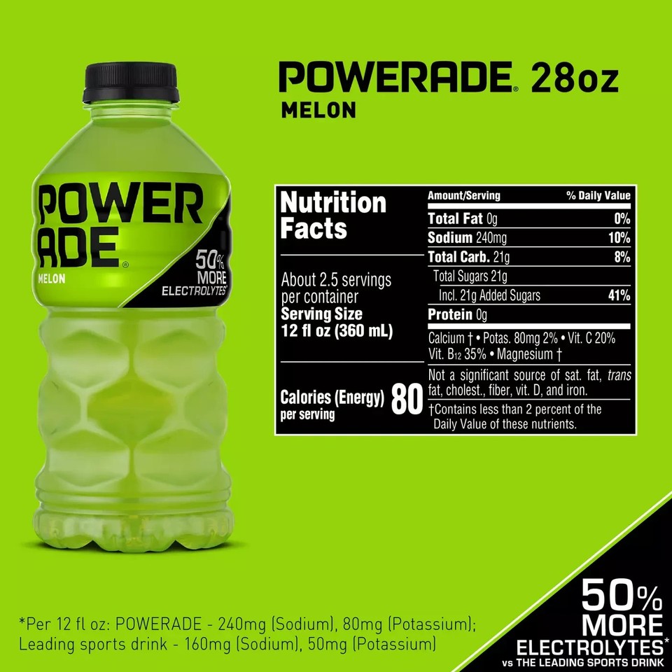 Powerade Melon Sports Drink 28 oz (pack of 5) | eBay