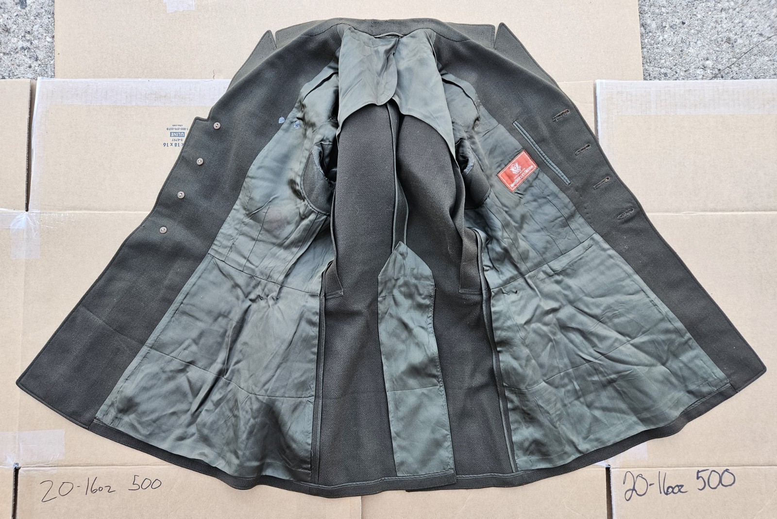 Original 1942 WWII U.S. Army Officer Named Tailor Made Jacket Coat 37 ...