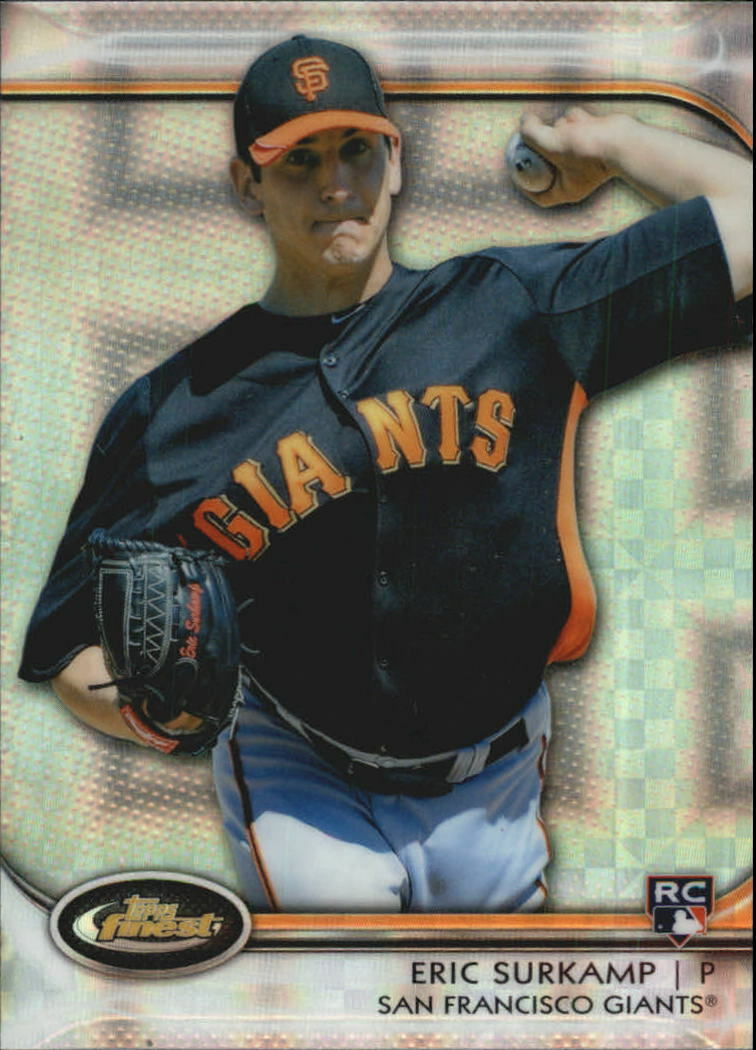 2012 Topps Finest X-Fractors #87 Eric Surkamp Giants NM-MT (RC - Rookie ...