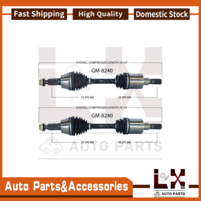 Pair of Front CV Axle Shaft Assemblies SurTrack For Hummer H3 H3T AWD ...