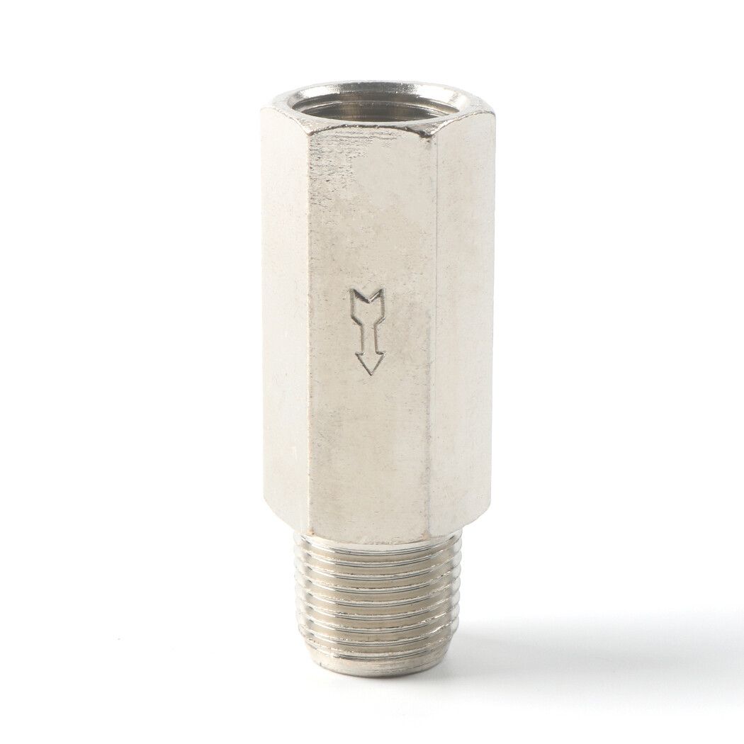 92833 3/8" Female To 3/8" Male NPT Check Valve, Nickel Plated Brass | eBay