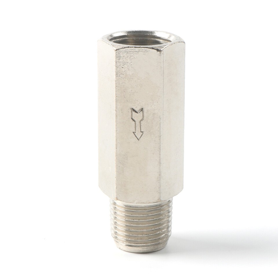 3/8" Female To 3/8" Male NPT Check Valve, Nickel Plated Brass 92833 | eBay