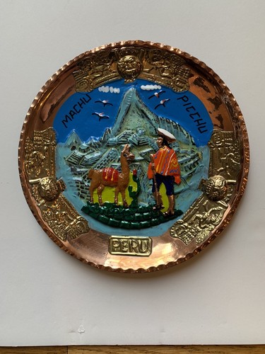Vintage Peru Incan Copper Wall Plate | eBay