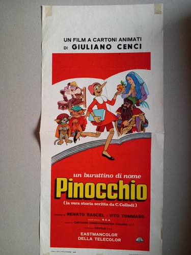 PINOCCHIO - LOCANDINA CARTONE ANIMATO | eBay