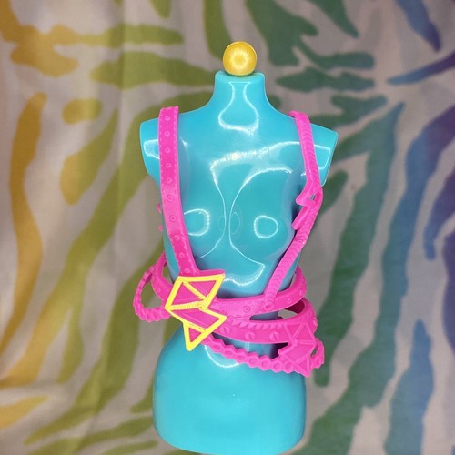 Monster High G3 Frankie Stein Neon Frights Doll Pink Harness Belt | eBay