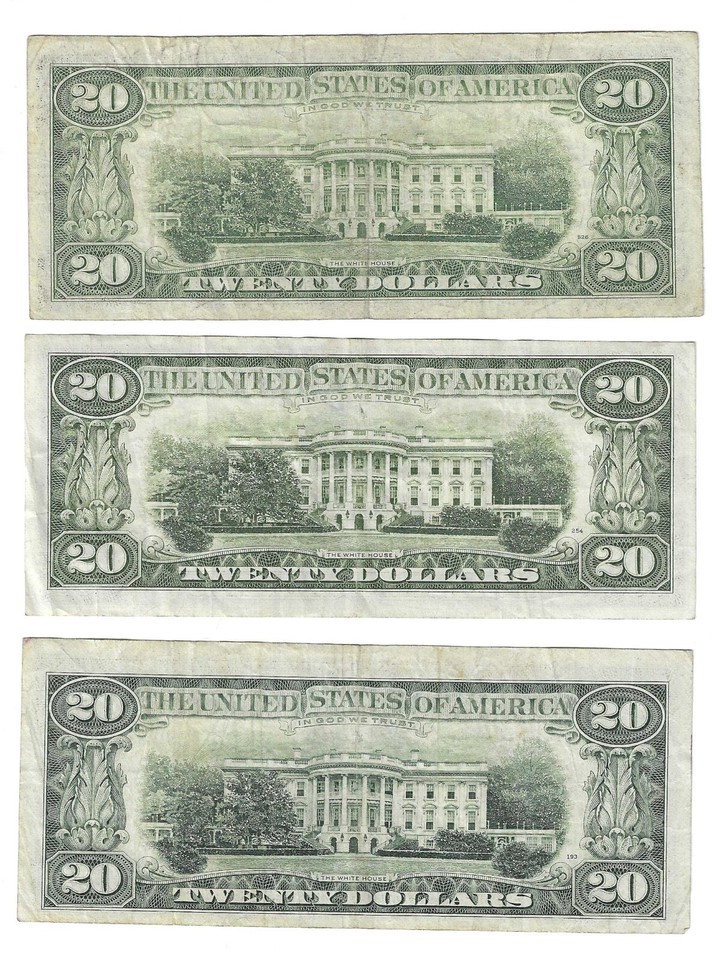 San Francisco $20 Notes Series 1981 1981A 1993 Sm Portrait Your Choice ...