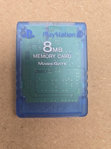 Official Sony PlayStation 2 Memory Card PS2 Clear Blue MagicGate 8MB SCPH-10020 | eBay