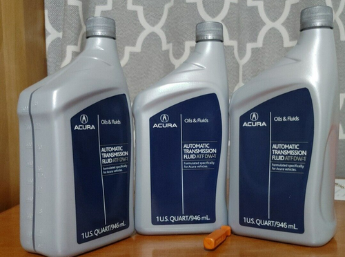 3 QTS GENUINE ACURA ATF DW-1 08200-9008A AUTOMATIC TRANSMISSION FLUID ...