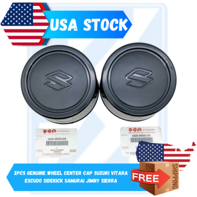2pcs GENUINE WHEEL CENTER CAP SUZUKI VITARA ESCUDO SIDEKICK SAMURAI ...