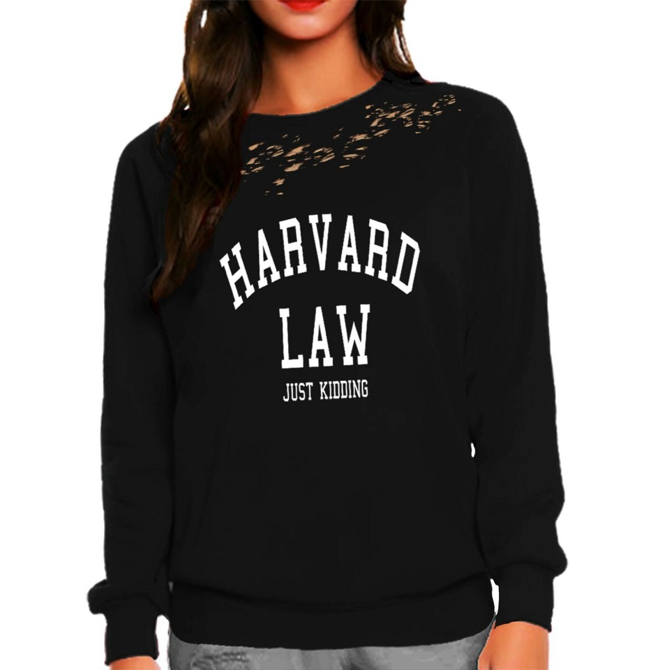 Harvard law just kidding sweatshirt & face mask shirt top heavy weight ...