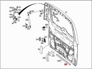 Genuine Profile Seal MERCEDES Vito Mixto Tourer W447 Box Bus MPV ...