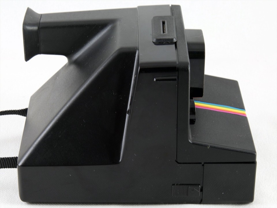 Vintage Polaroid SX-70 OneStep Plus Black Rainbow Stripe Camera with ...