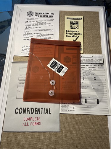 DEEP IMPACT Movie Prop Lot ORIGINAL Props Documents Action Movies Sci ...