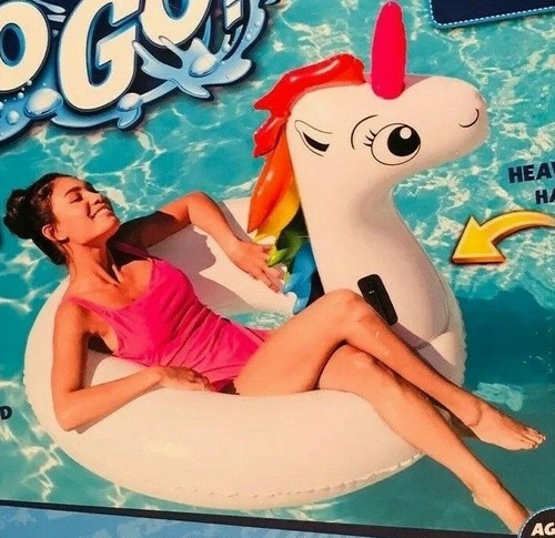 UNICORN Float Raft Inflatable Bestway Swim Ring Vinyl H2O-GO 50" with ...