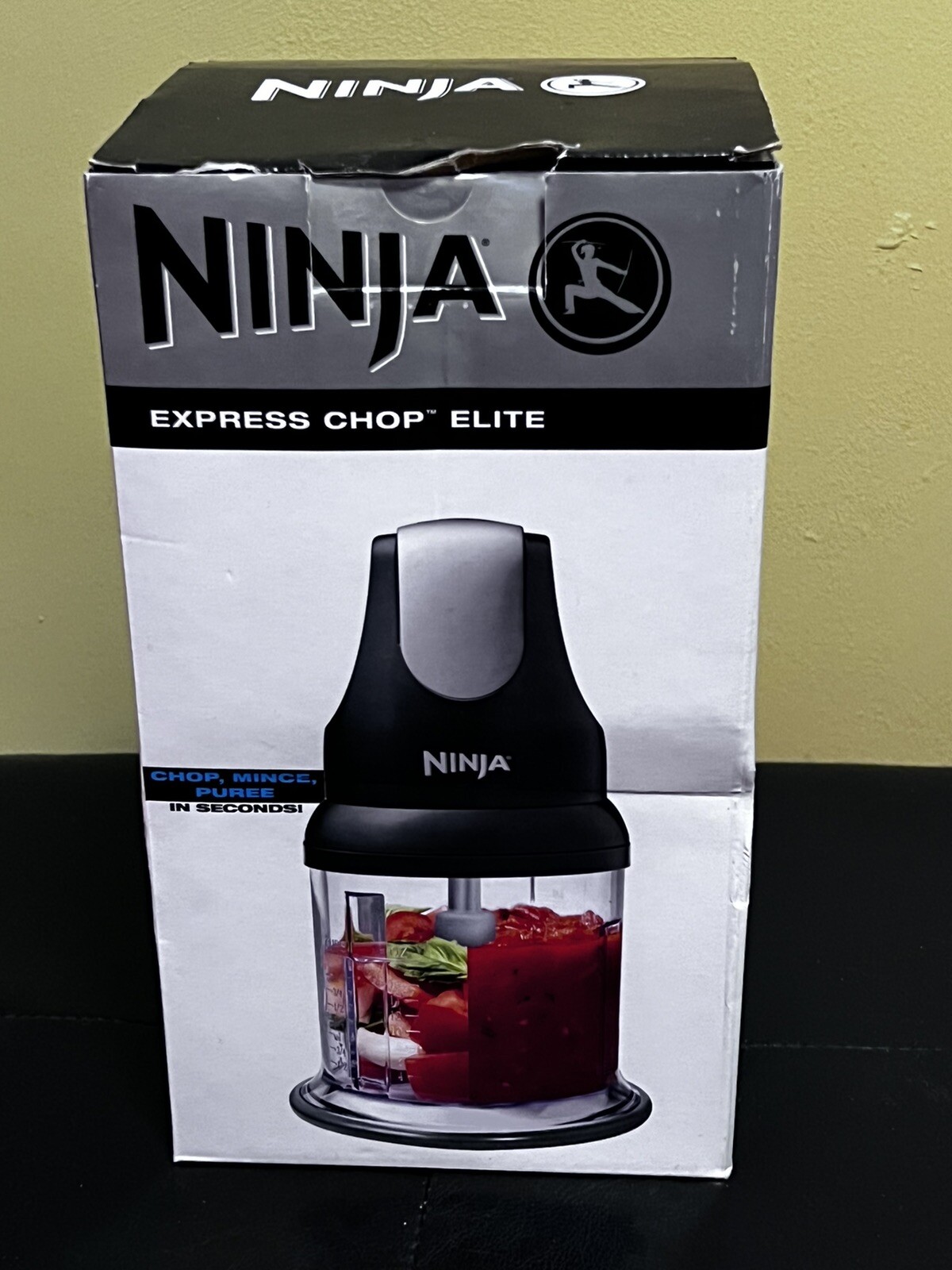Ninja Food Chopper Express Chop Elite 200-Watt 16-Ounce Bowl Mince Chop ...