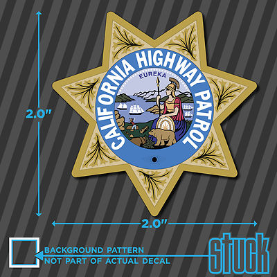 SMALL California Highway Patrol Seal - 2" - vinyl decal sticker chips ...