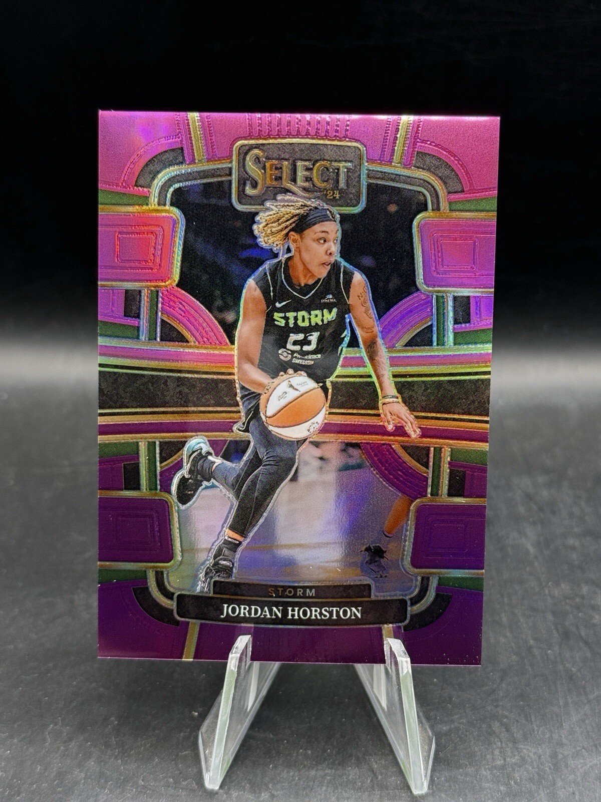 2024 Panini Select WNBA Pink Purple Prizm /99 Jordan Horston #82 ...