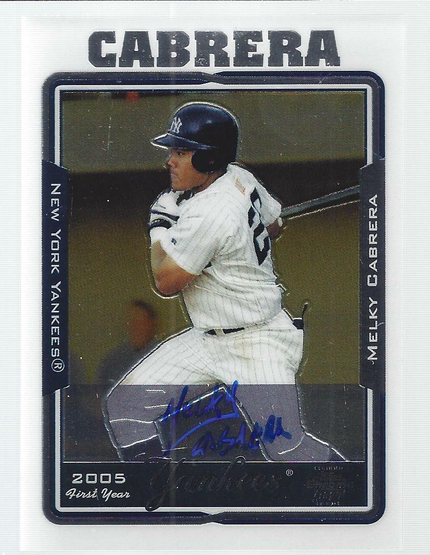 Melky Cabrera 2005 Topps ML Baseball Autograph Card NY Yankees #233 | eBay