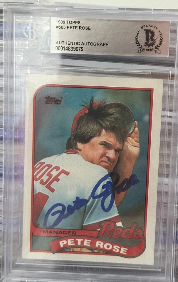 1989 Topps Manager Pete Rose #505 - ERRORS CARD | eBay