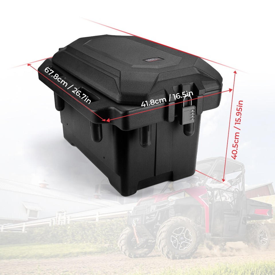 Upgraded UTV Cargo Storage Bed Box for Polaris Ranger 700 900 1000 XP ...