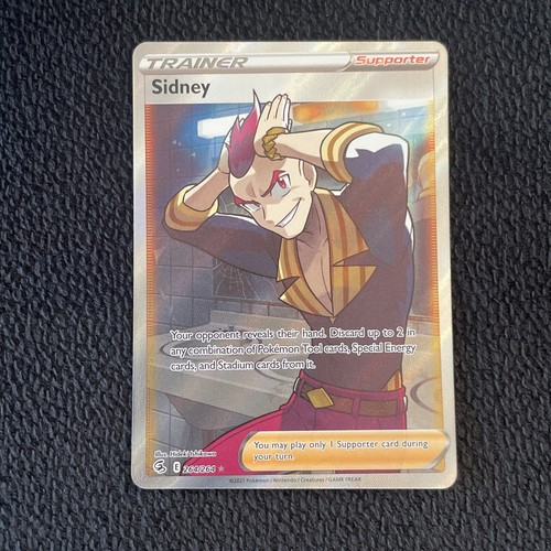 Pokemon TCG SWSH Fusion Strike Sidney 264/264 Full Art Trainer Pack ...