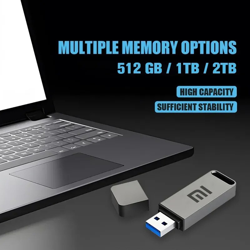 Xiaomi Original 2TB USB3.1 Flash Drive High Speed Pen Drive 1TB Metal ...