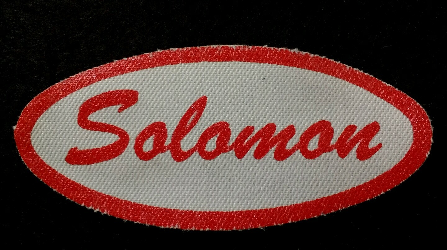 Solomon Vintage 1960s Cursive Name Patch Uniform Shir… - Gem
