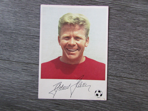 Helmut Haller AC Bologna Knorr Printed Signed 1966 Promotional Postcard ...