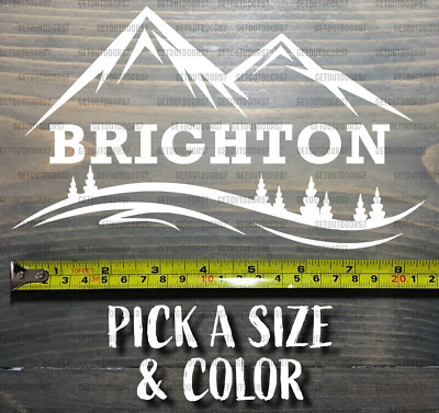 Brighton Sticker Decal Utah Ski Mountain Deer Valley Alta Snowbird Park ...