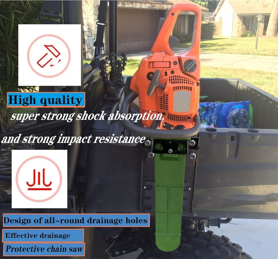 Universal Chainsaw Carrier with Mounting Kit for Tractors, Atvs, Utvs ...