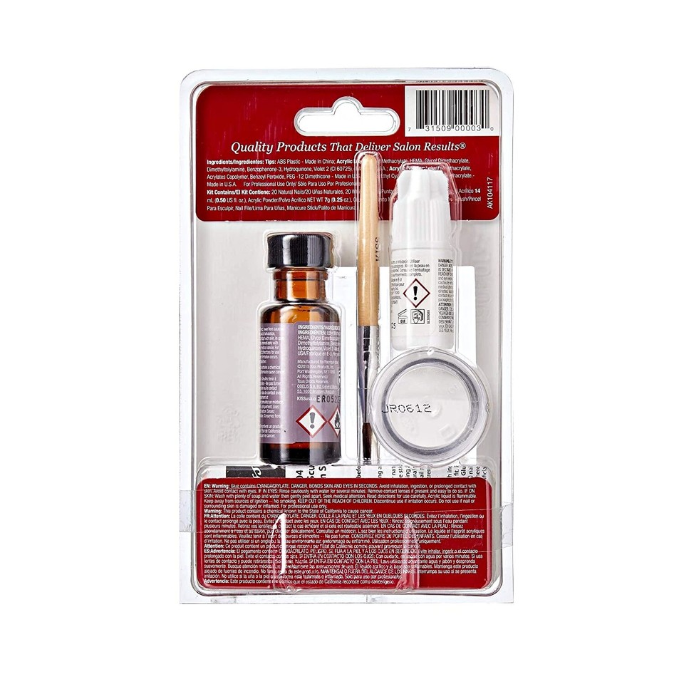 2 Kiss French Acrylic Sculpture Kit~40 Per Kit~French/Natural~Enhanced ...