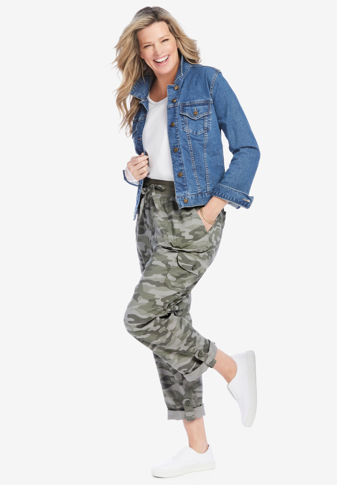 Woman Within Women's Plus Size Convertible Length Cargo Pant | eBay