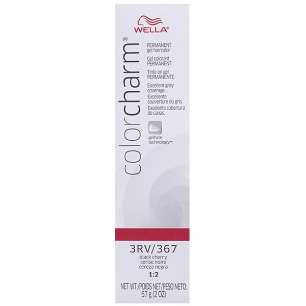 SALON HAIR WELLA COLOR CHARM PERMANENT DYE GEL 3RV/367 BLACK CHERRY | eBay