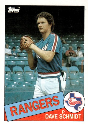 1985 Topps #313 Dave Schmidt - Texas Rangers | eBay