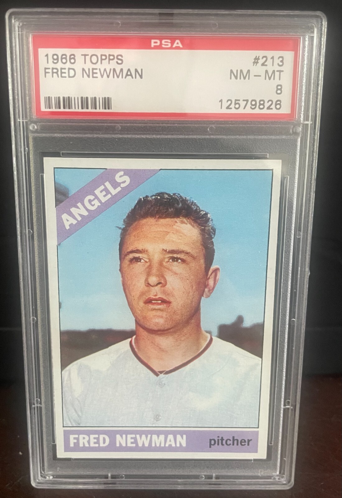1966 Topps Fred Newman #213 PSA 8 Near Mint-Mint California Angels | eBay
