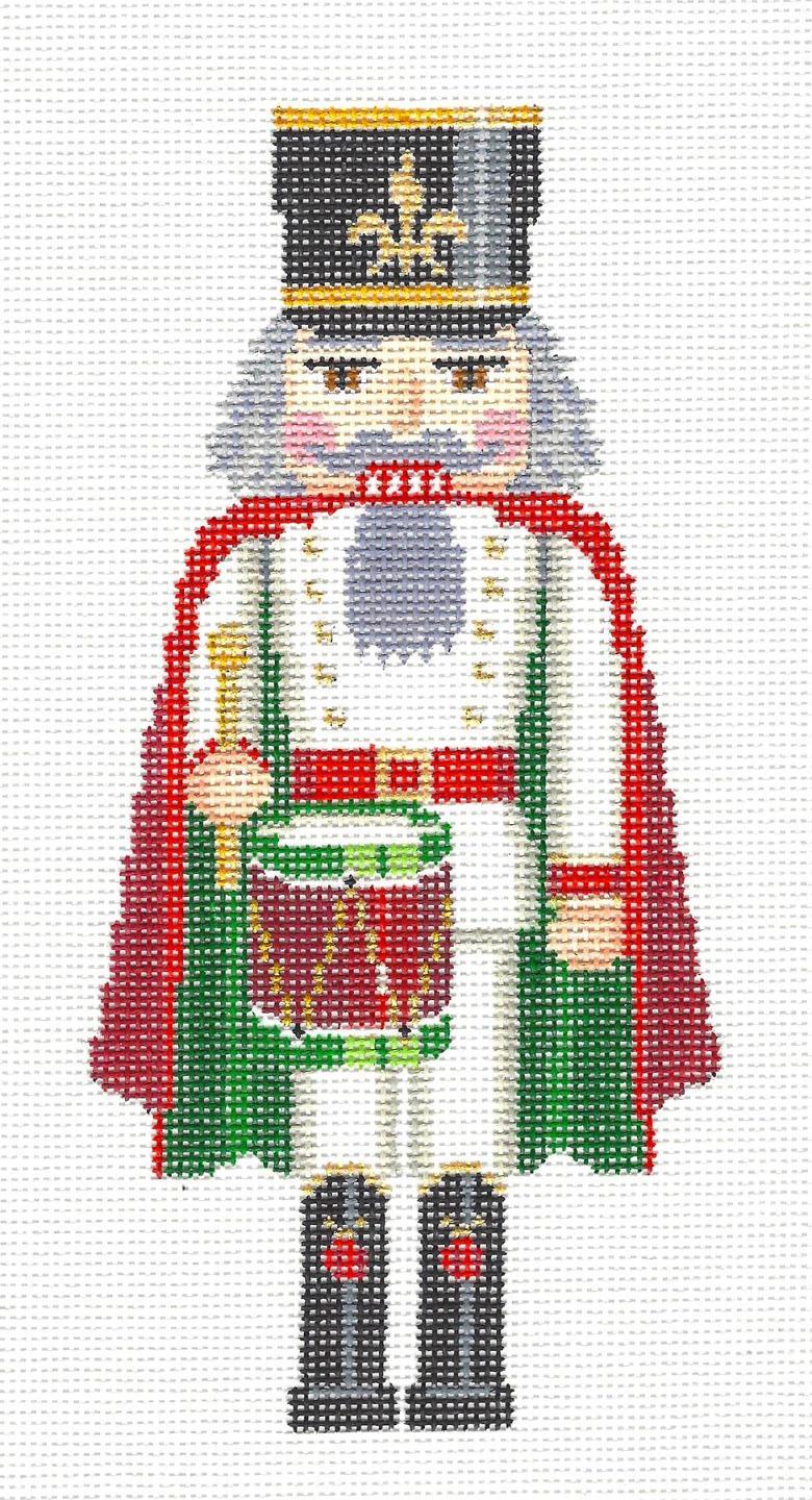 SP.ORDER ~ Caped Drummer Nutcracker Ornament HP Needlepoint Canvas ...