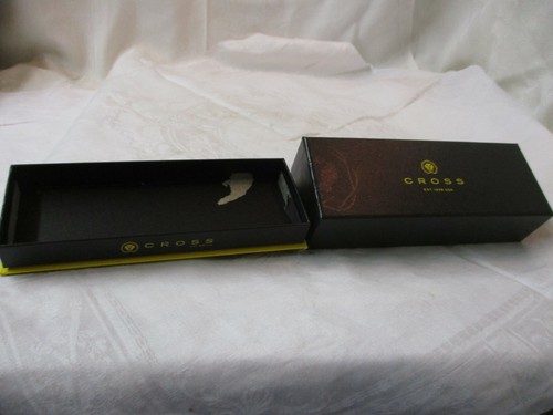 Vintage Cross Ballpoint Pen Box only black paper | eBay