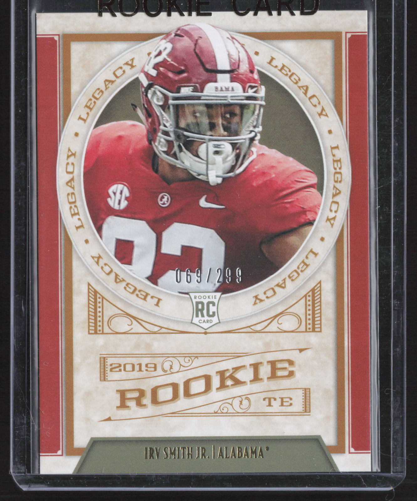 2019 Panini Legacy Irv Smith Jr. Red /299 Rookie Card RC #170 | eBay