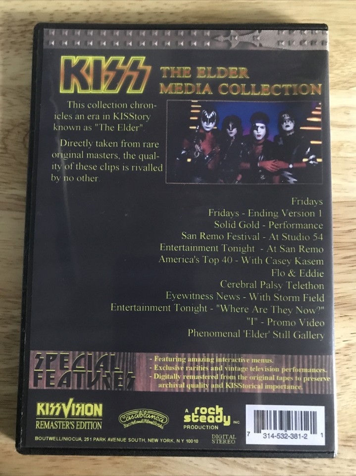 KISS - The Elder Media Collection DVD live Gene Simmons Paul Stanley | eBay
